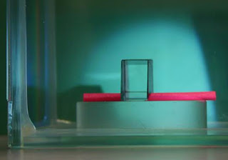 Calcite cloaks a pink piece of paper | NextBigFuture.com