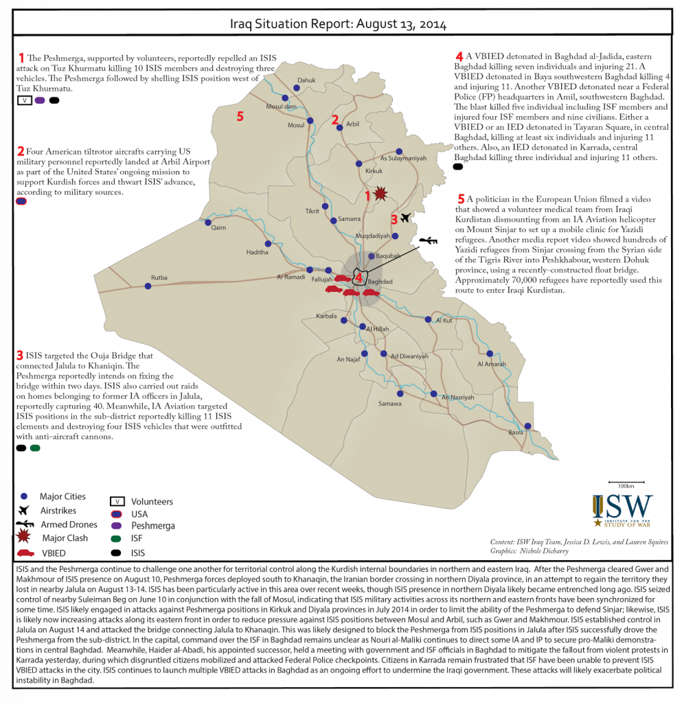 Iraq Situation Maps at Institute for the Study of War | NextBigFuture.com