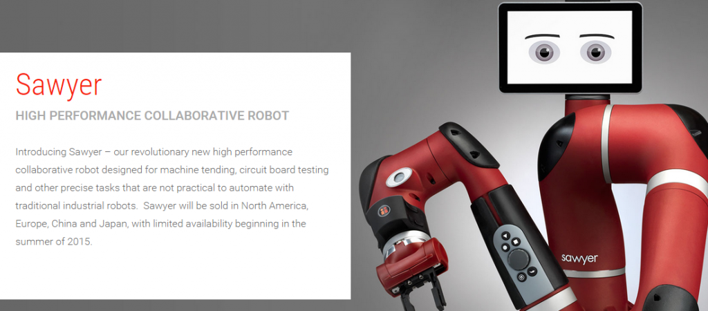 Rethink Robotics has new one arm bot Sawyer that is smaller, faster and ...