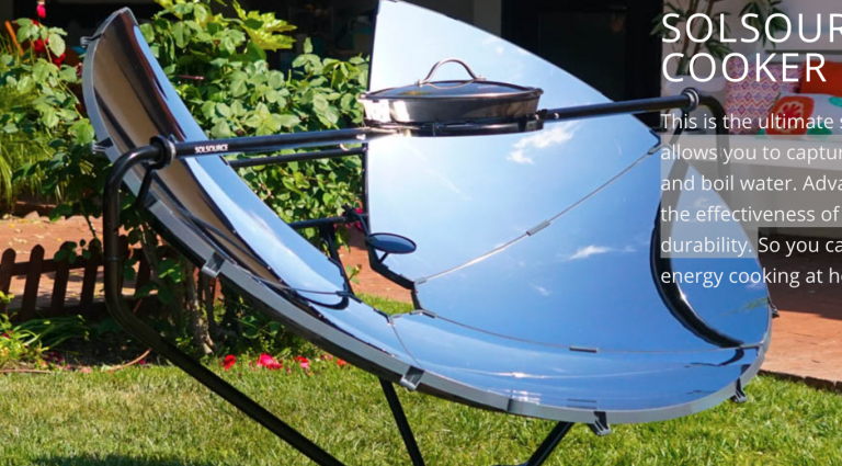 Advanced solar cooker that heats and cooks five times faster than a ...