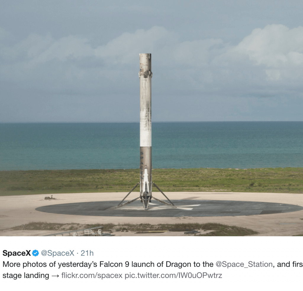 Spacex relaunches Dragon capsule and successfully lands rocket stage ...
