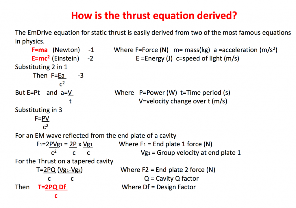 EMdrive inventor Shawyer's latest information on military applications ...