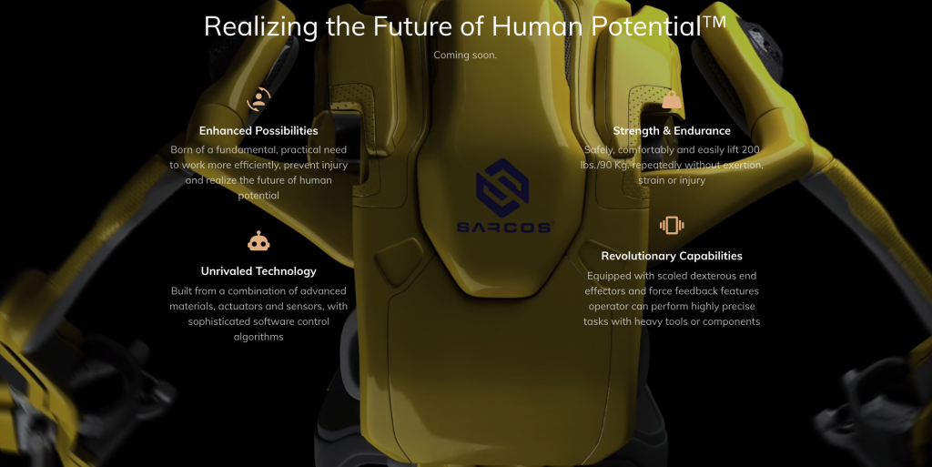 Sarcos Robotics has force multiplying robots and exoskeletons to boost ...