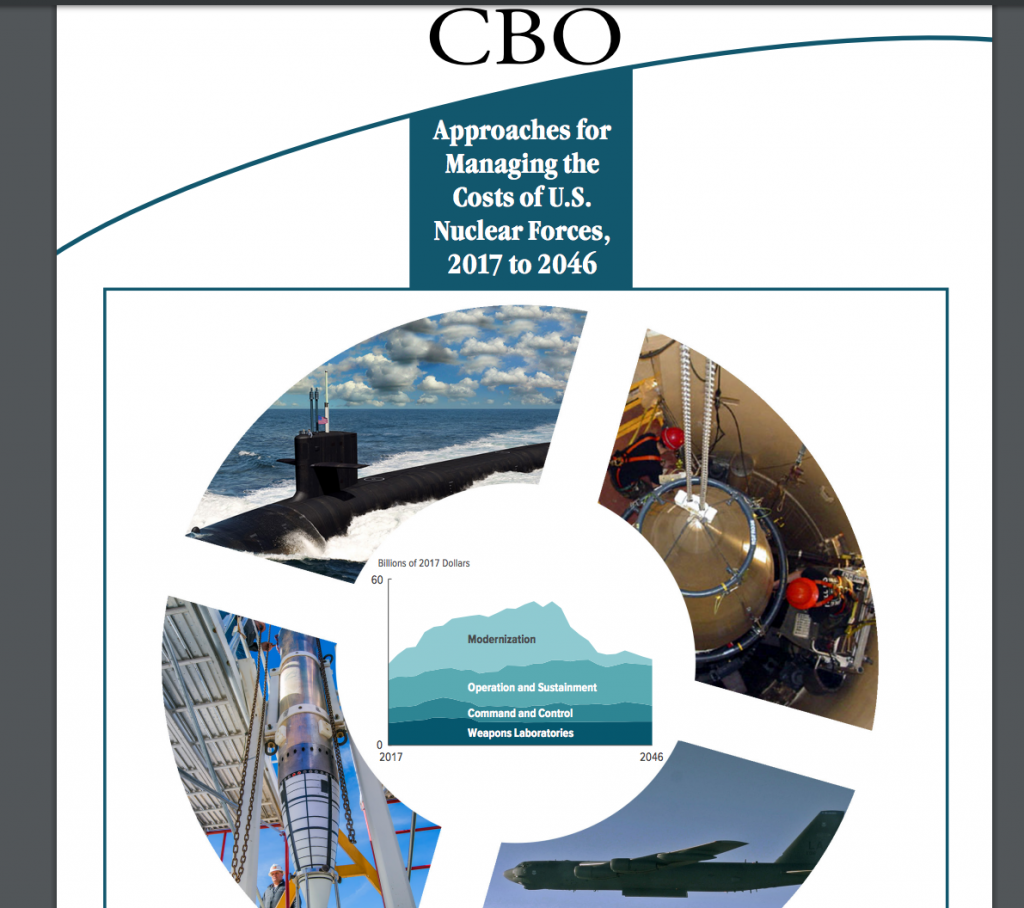 US Nuclear forces costs $1.2 trillion til 2046 and yearly over half ...