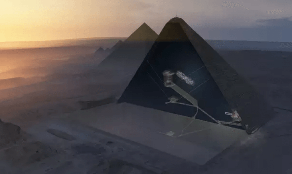 Cosmic-ray muon radiography of Pyramid finds 100 meter long void ...