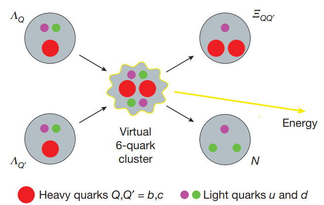 Fusion of quark doubly heavy baryons would generate eight times more ...