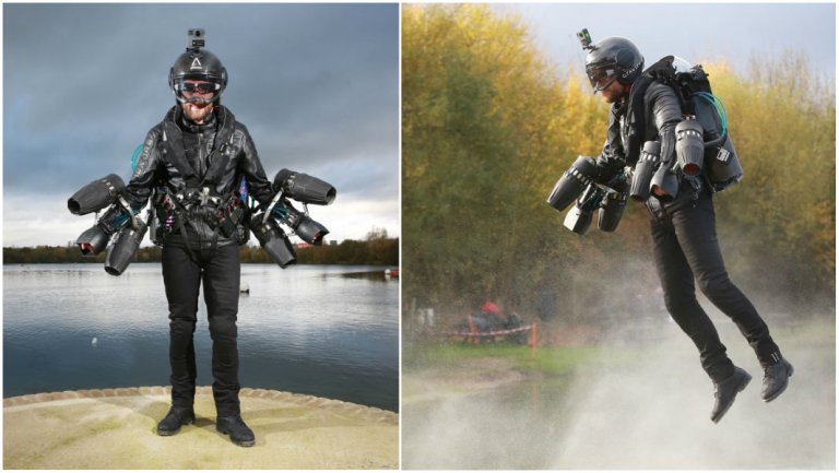 32 mph record for human body controlled jet engine powered suit ...