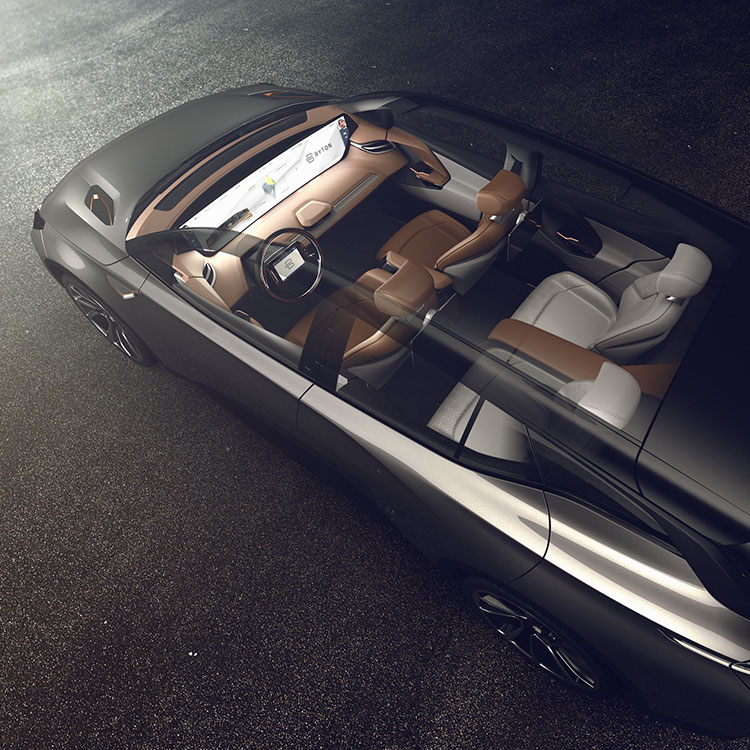 50-inch wide screen and gigabit network for an electric SUV ...