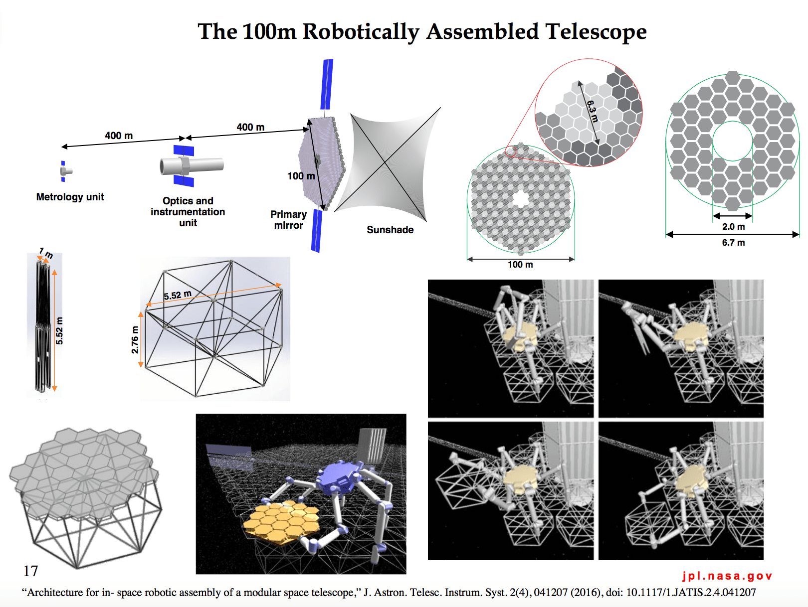NASA JPL update on progress to assembling giant 100+ meter space ...