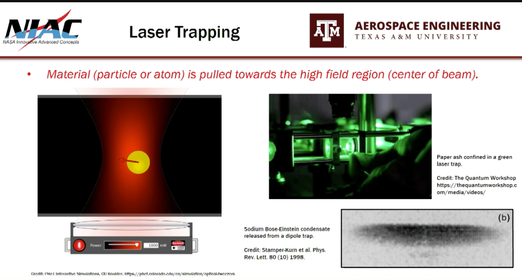 Combined photon and particle beam for self-focusing propulsion beam ...