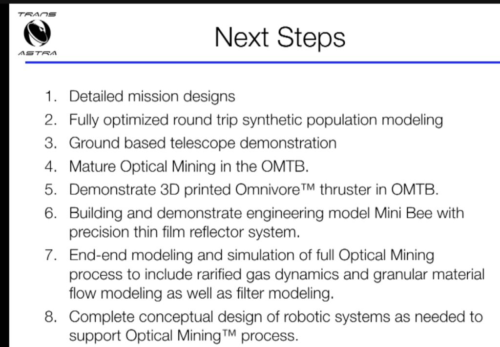 Transastra optical mining of asteroids | NextBigFuture.com