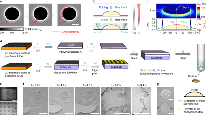 Controlled graphene fracturing for mass production of cell sized robots ...