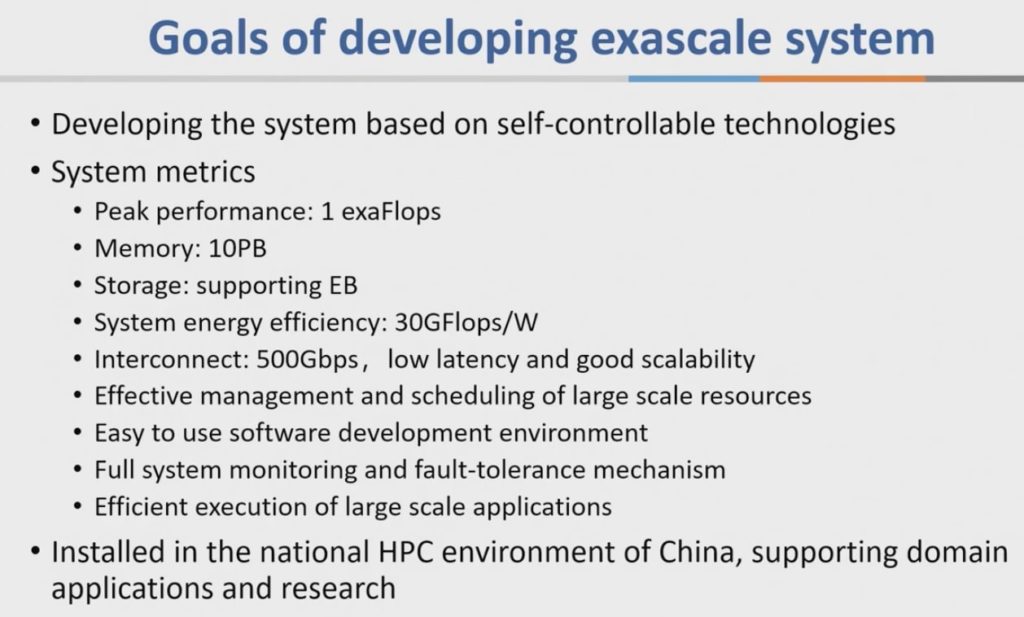Details of China's Three Prototypes of Exaflop Supercomputer Architectures | NextBigFuture.com
