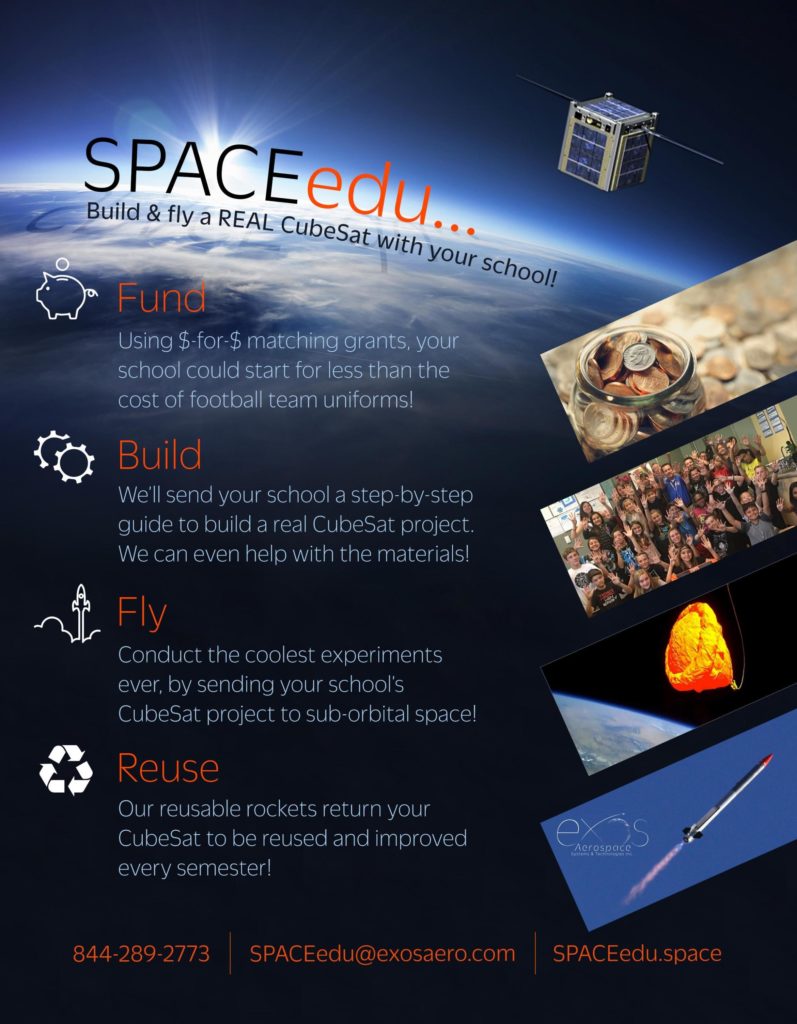 EXOS Aerospace Makes High School Cubesat Projects Affordable # ...
