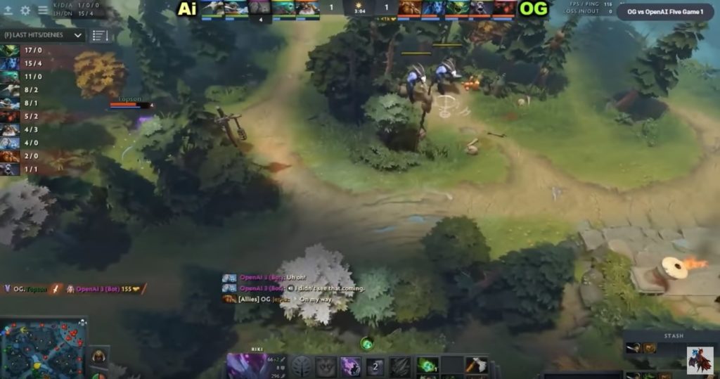 General Purpose OpenAI Defeats World Champion DOTA Video Game Team 2-0 ...