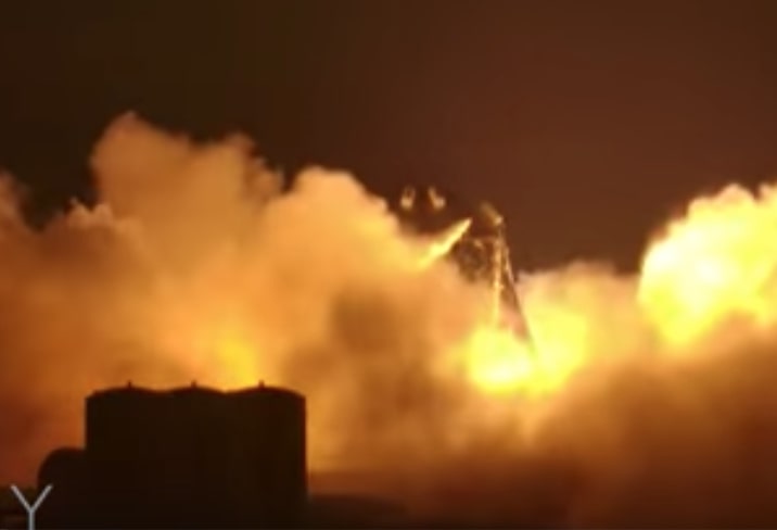 SpaceX Starhopper and Raptor Engine Appear OK After Unexpected Fireball ...