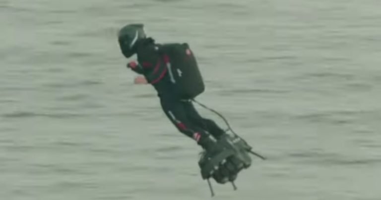 Real-Life Green Goblin Flies Hoverboard Across English Channel at Over ...
