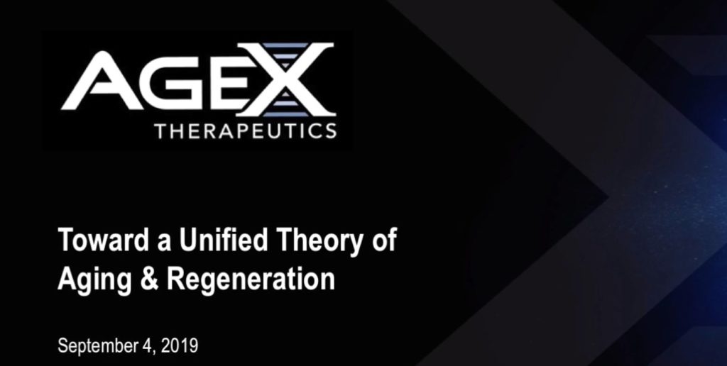 AgeX Developing Antiaging by Working to Restore Full Regeneration ...
