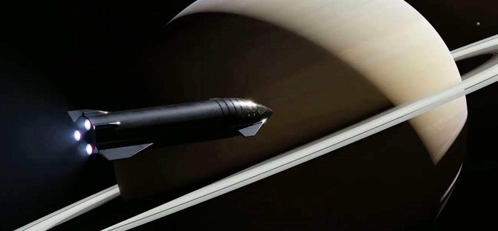 SpaceX Shows Vision of Starship at a Mars City and at Saturn ...
