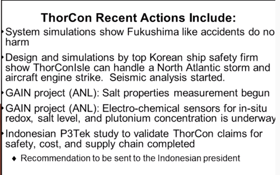 Thorcon Thorium Energy Converter Designs and Argonne National Lab ...