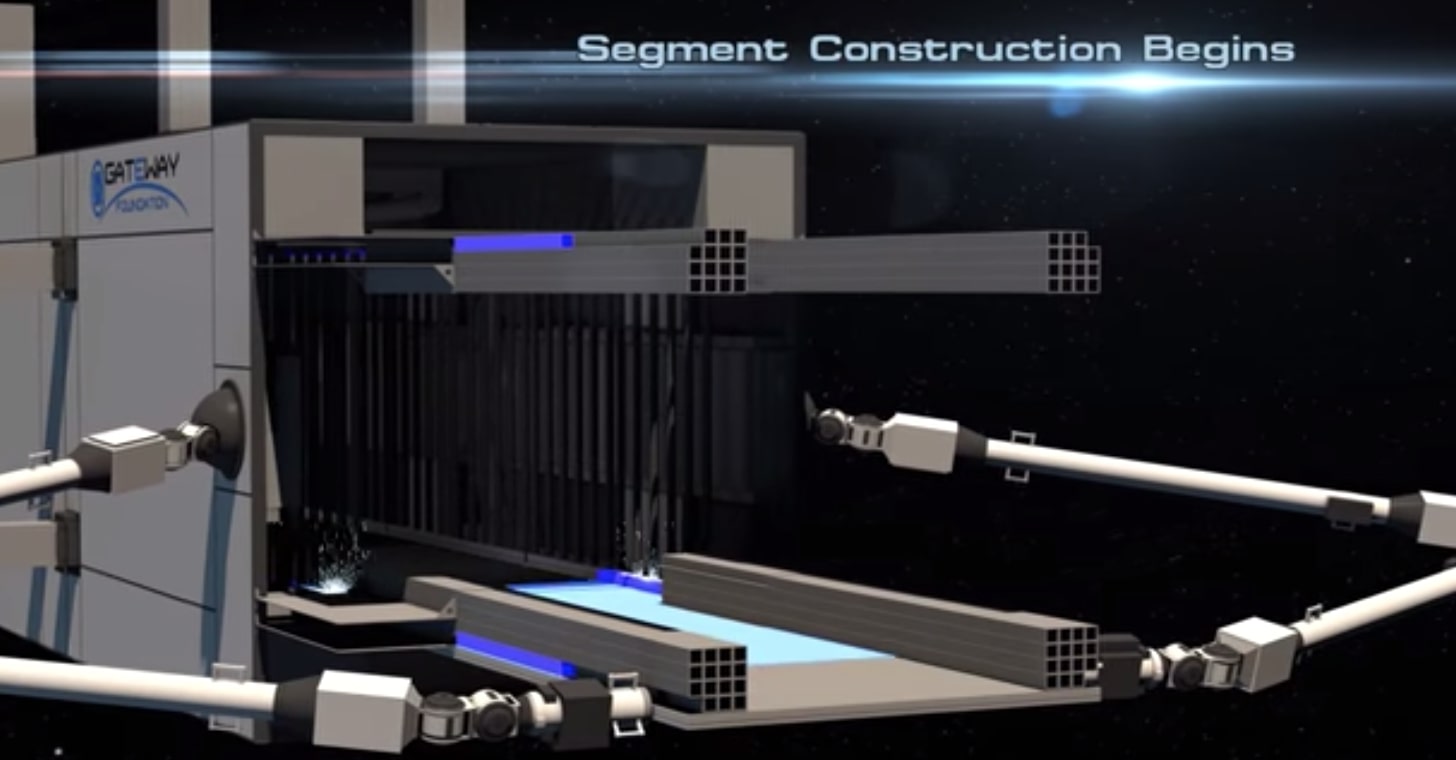 Assembling Large Frames in Space For Massive Mars Colonization Ship ...