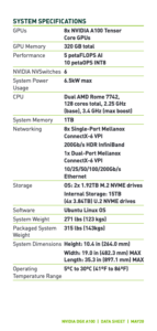 Eight Nvidia A100 Next Generation Tensor Chips for 5 Petaflops at ...