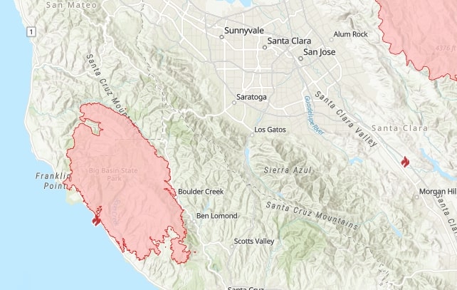 Major Fires Around San Francisco Bay Area and Napa | NextBigFuture.com