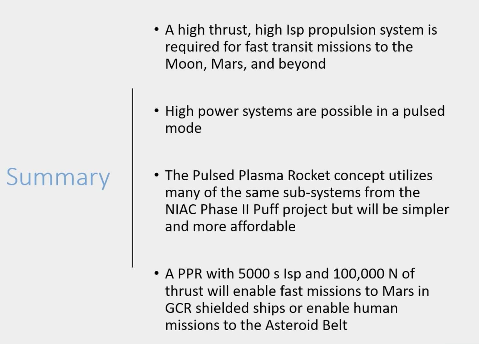 Pulsed Plasma Rocket | NextBigFuture.com