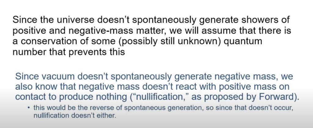 Negative Mass Would Explain the Inflation Phase of the Universe ...