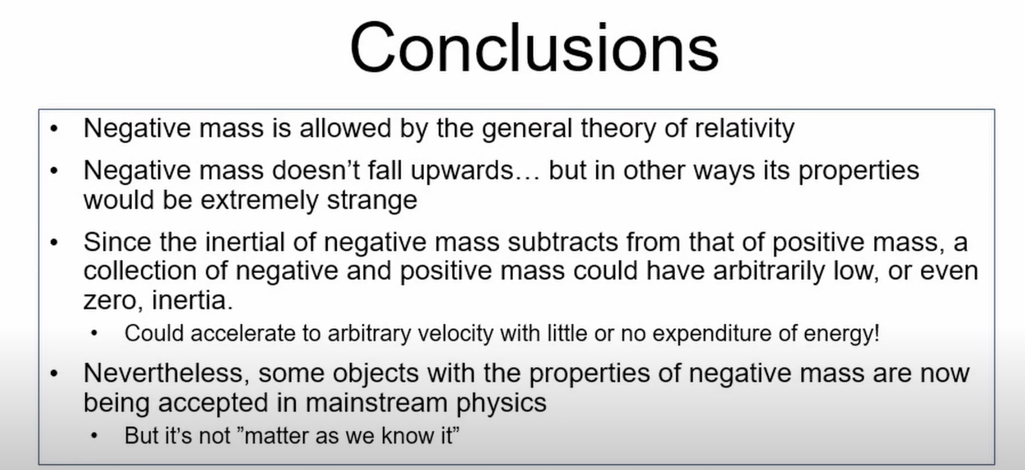 Negative Mass Would Explain the Inflation Phase of the Universe ...