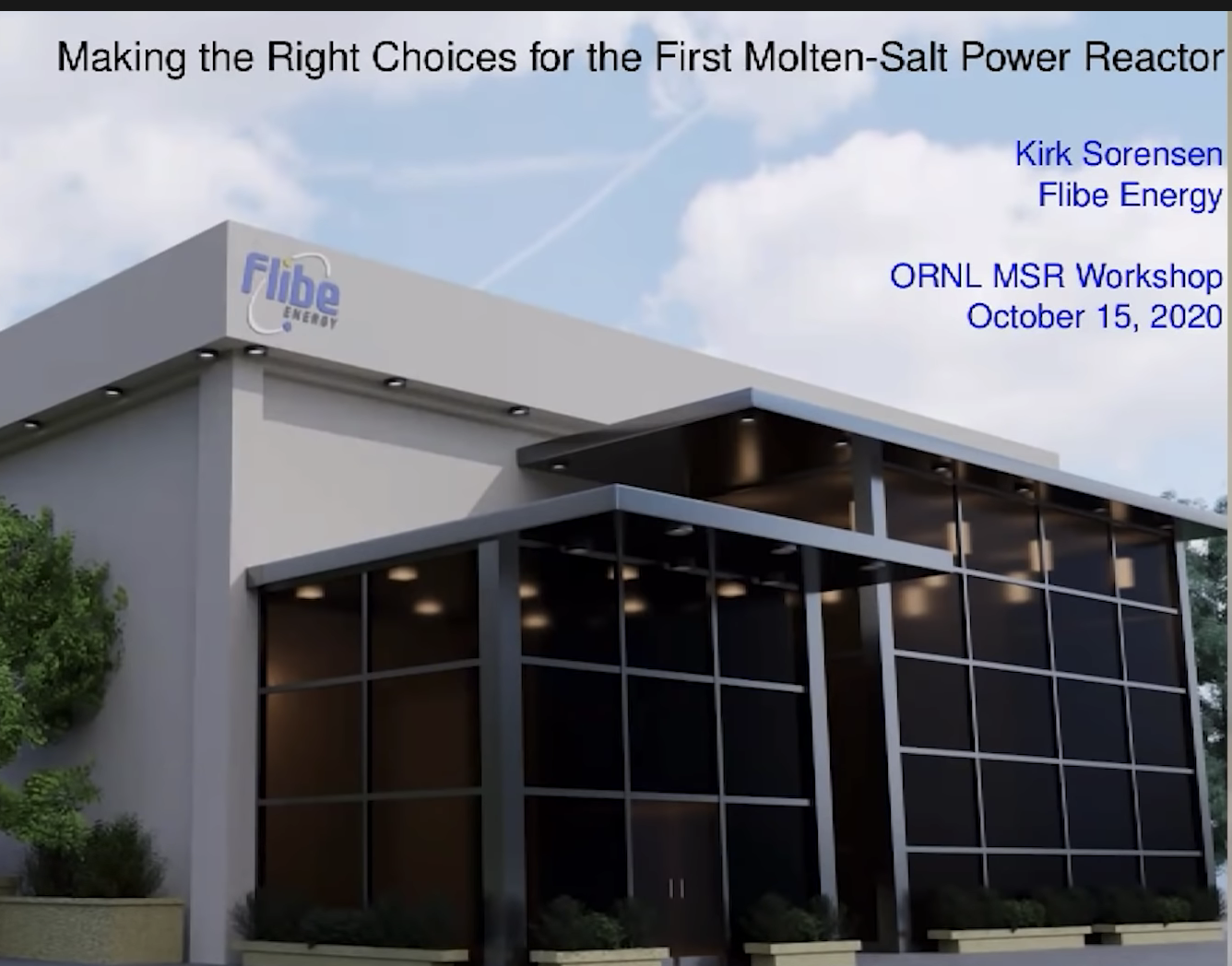 Kirk Sorensen Updates His Molten Salt Reactor Company | NextBigFuture.com