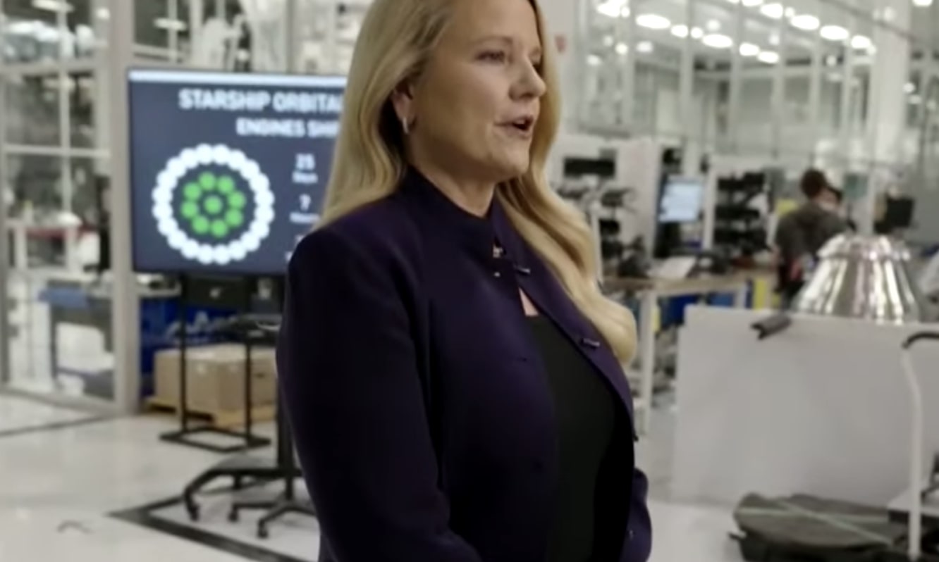 Gwynn Shotwell and SpaceX Orbital Super Heavy Starship Raptor Engines ...