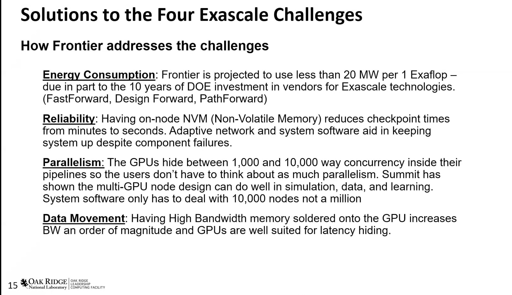 Oakridge Frontier 1.5 Exaflop Supercomputer | NextBigFuture.com
