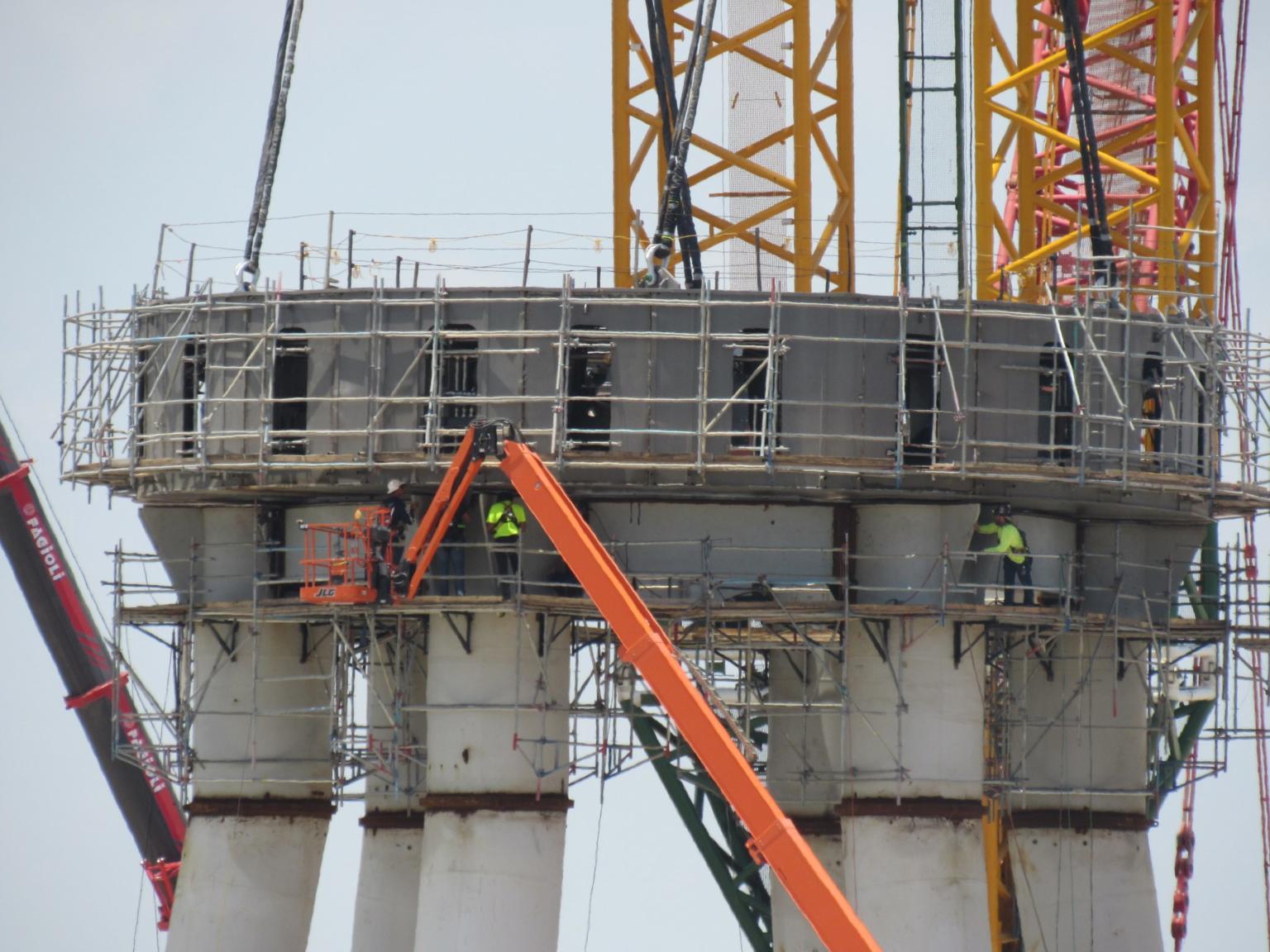 SpaceX Booster 4 Lifting Onto Launch Table | NextBigFuture.com