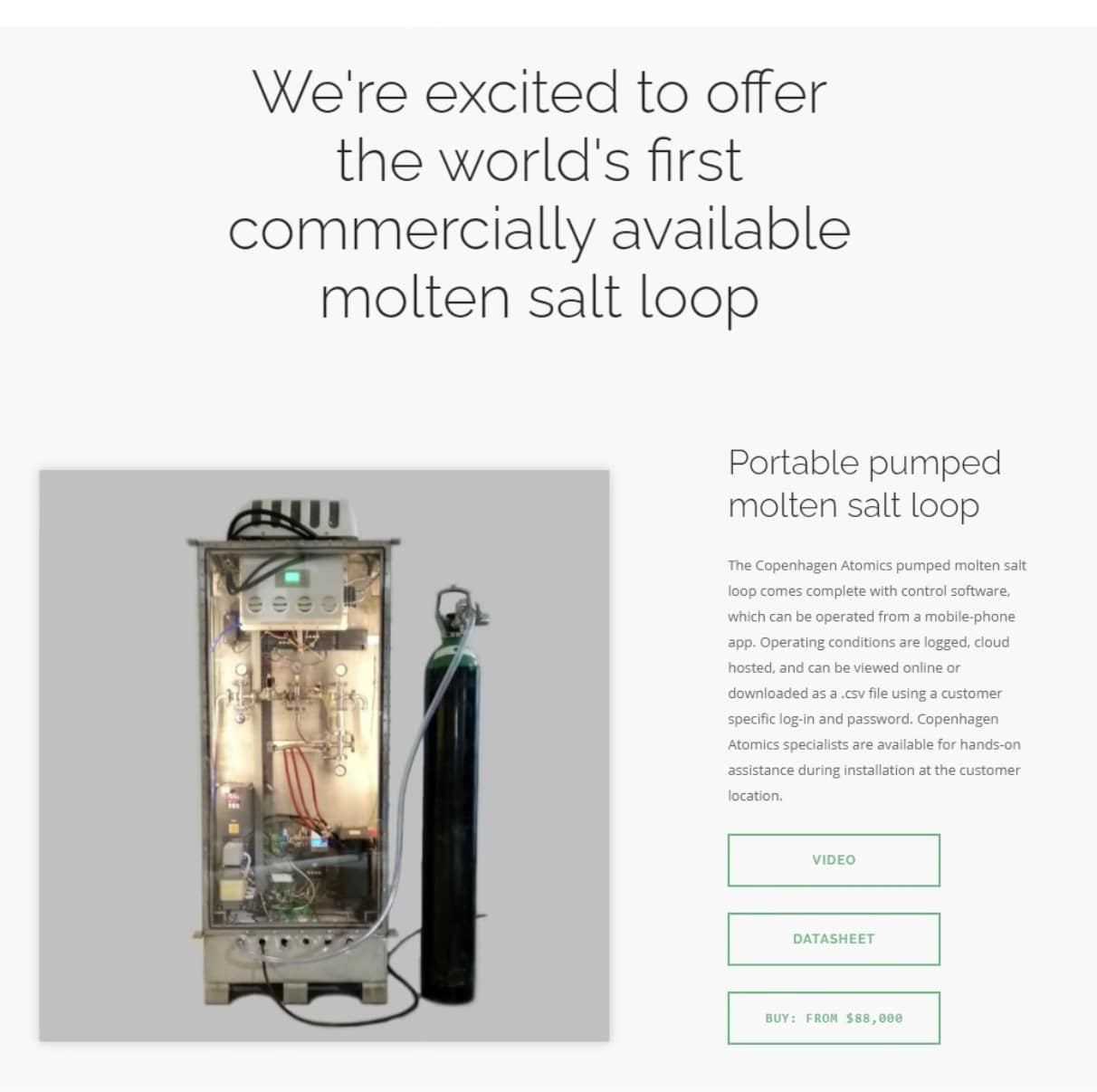 Copenhagen Atomics Building 1 Megawatt Molten Salt Test Reactor ...