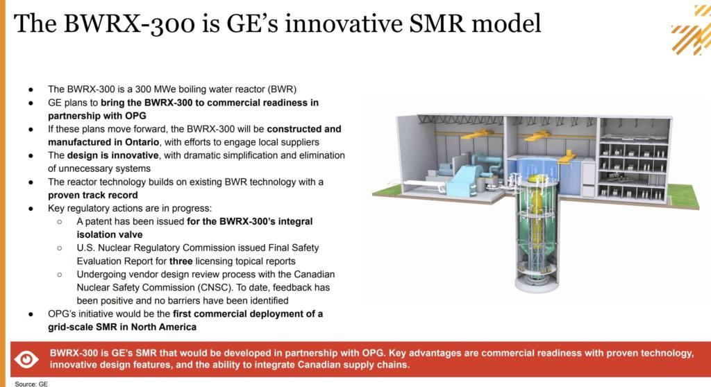 Ontario Selected GEH SMR BWRX-300 Boiler Reactor | NextBigFuture.com