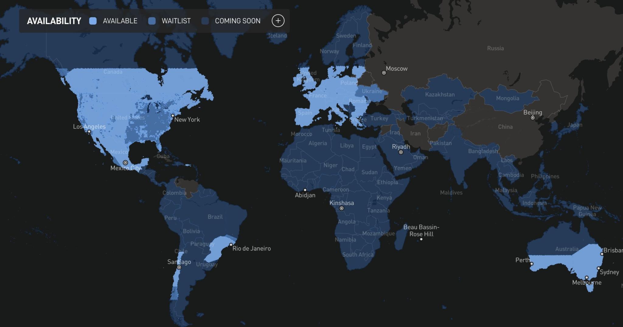Real Time View of Starlink Satellites | NextBigFuture.com