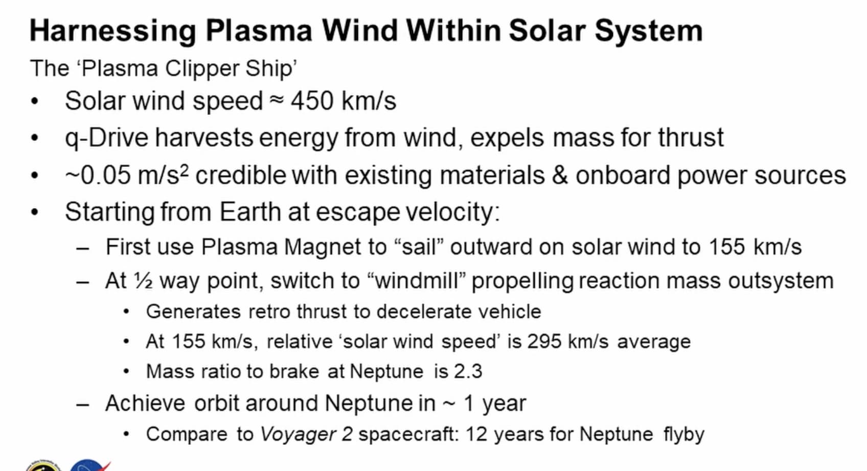 Extracting Energy from Solar Winds Via Plasma Magnetic Sail to Get Near ...