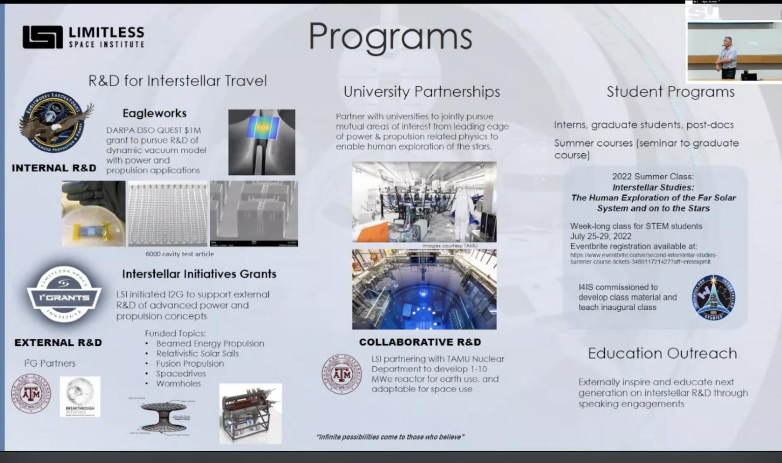 Limitless Space Studying Nanowarp Bubbles and Funding Breakthrough Power and Propulsion ...