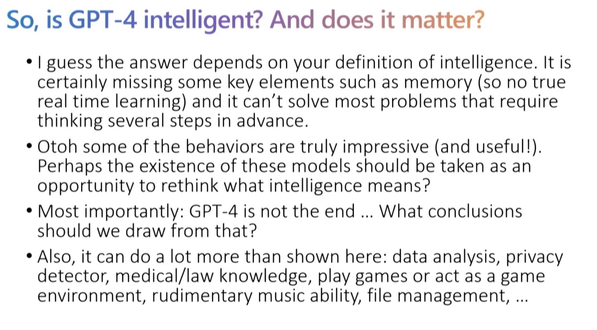 Sebastien Makes the Start of AGI Case for GPT-4 | NextBigFuture.com