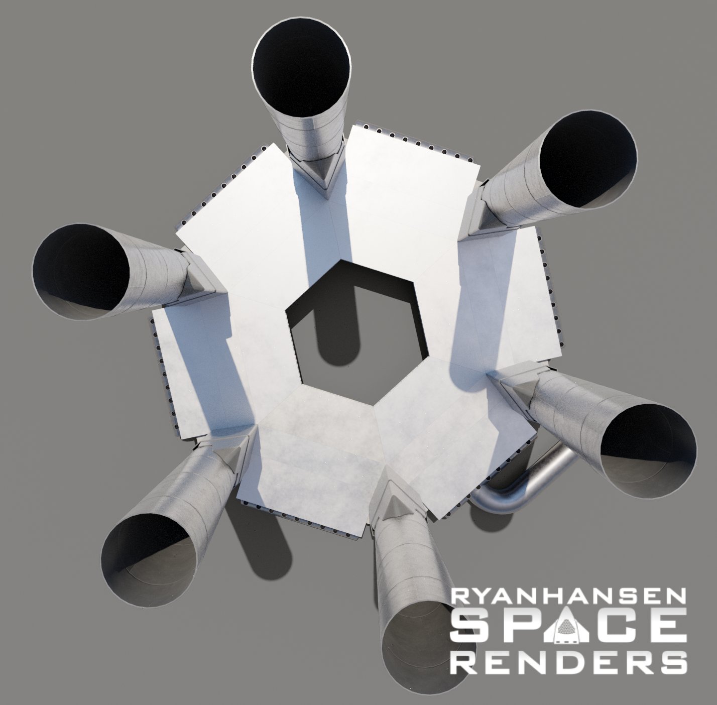 Renderings of the SpaceX Water Cooled Steel Plate | NextBigFuture.com