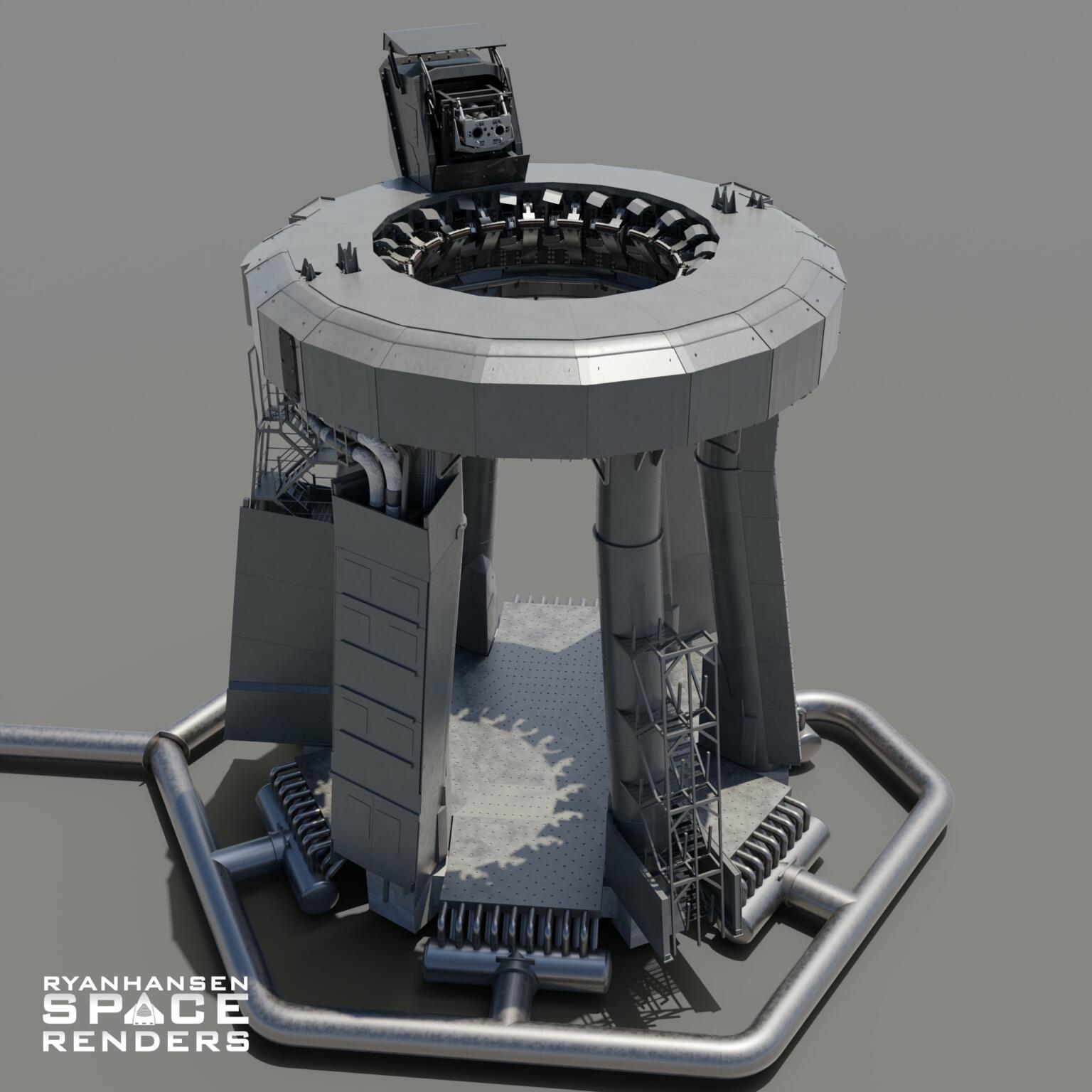 Improved Renderings of the SpaceX Water Cooled Steel Plate Launch ...