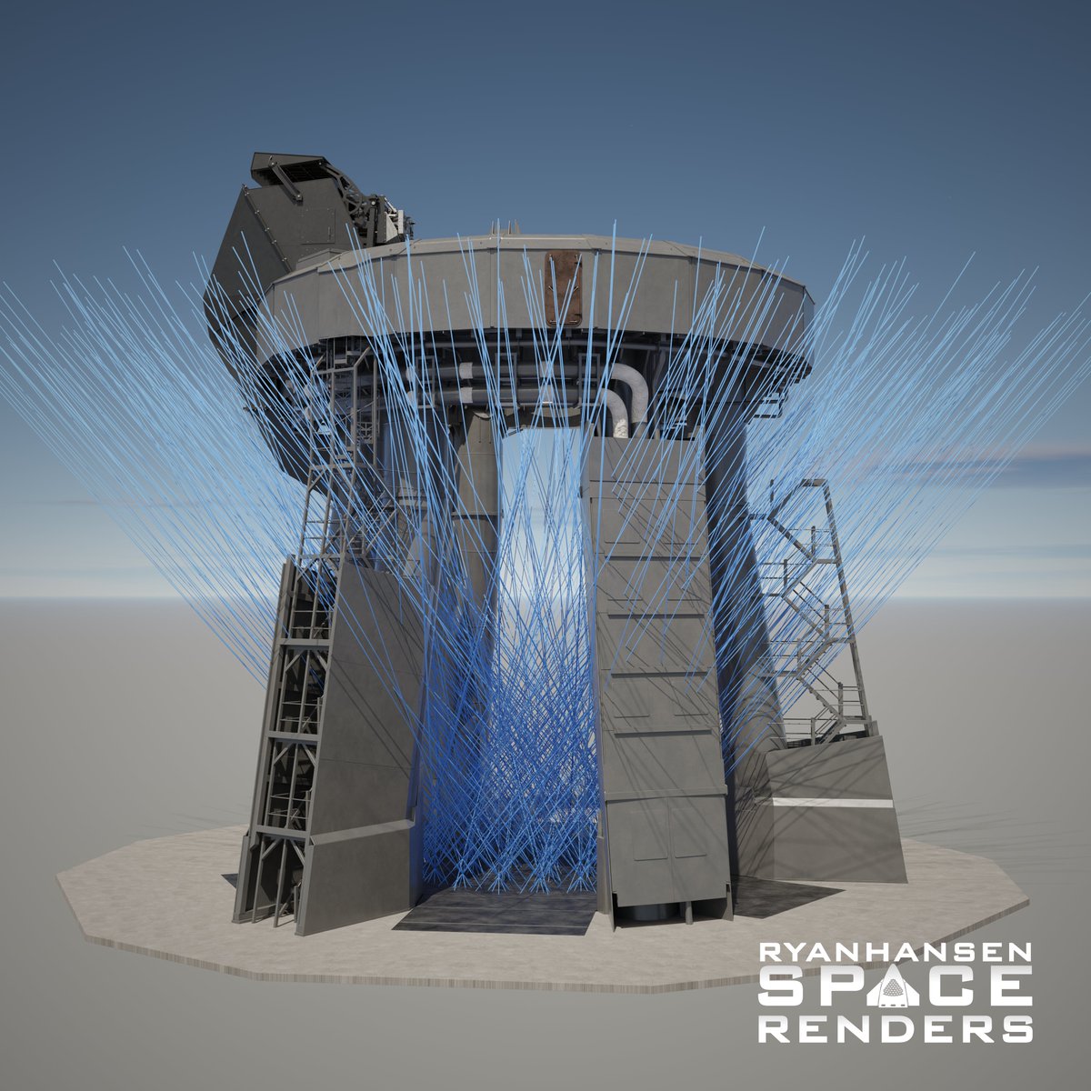 Improved Renderings of the SpaceX Water Cooled Steel Plate Launch ...