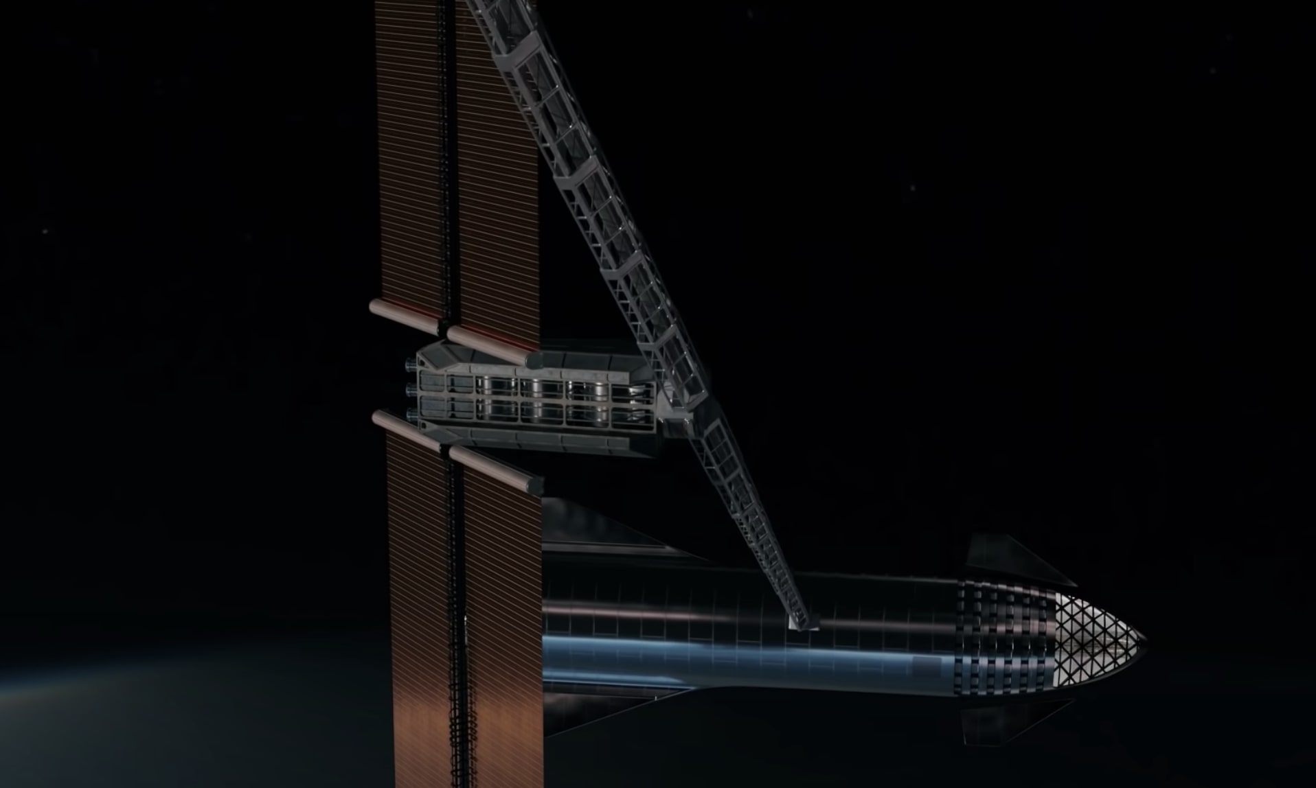 Renderings of Two Starships Connected for Simulated Gravity Space ...