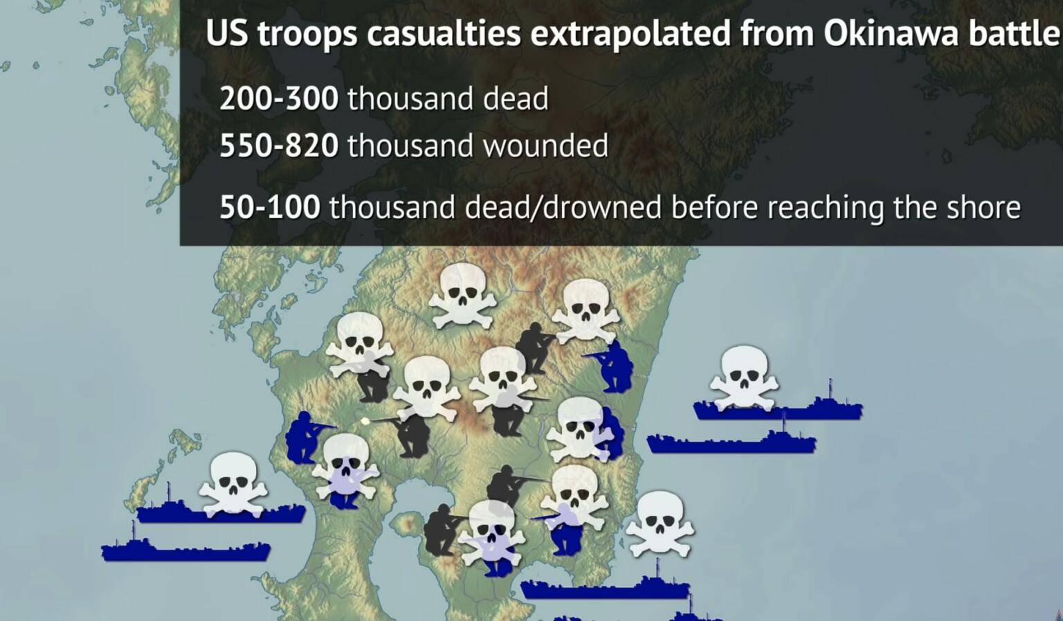Actual World War 2 Deaths in 1945 and Deaths if Japan was Invaded ...