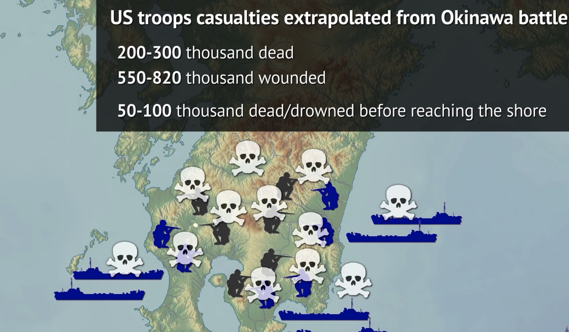 Actual World War 2 Deaths in 1945 and Deaths if Japan was Invaded ...