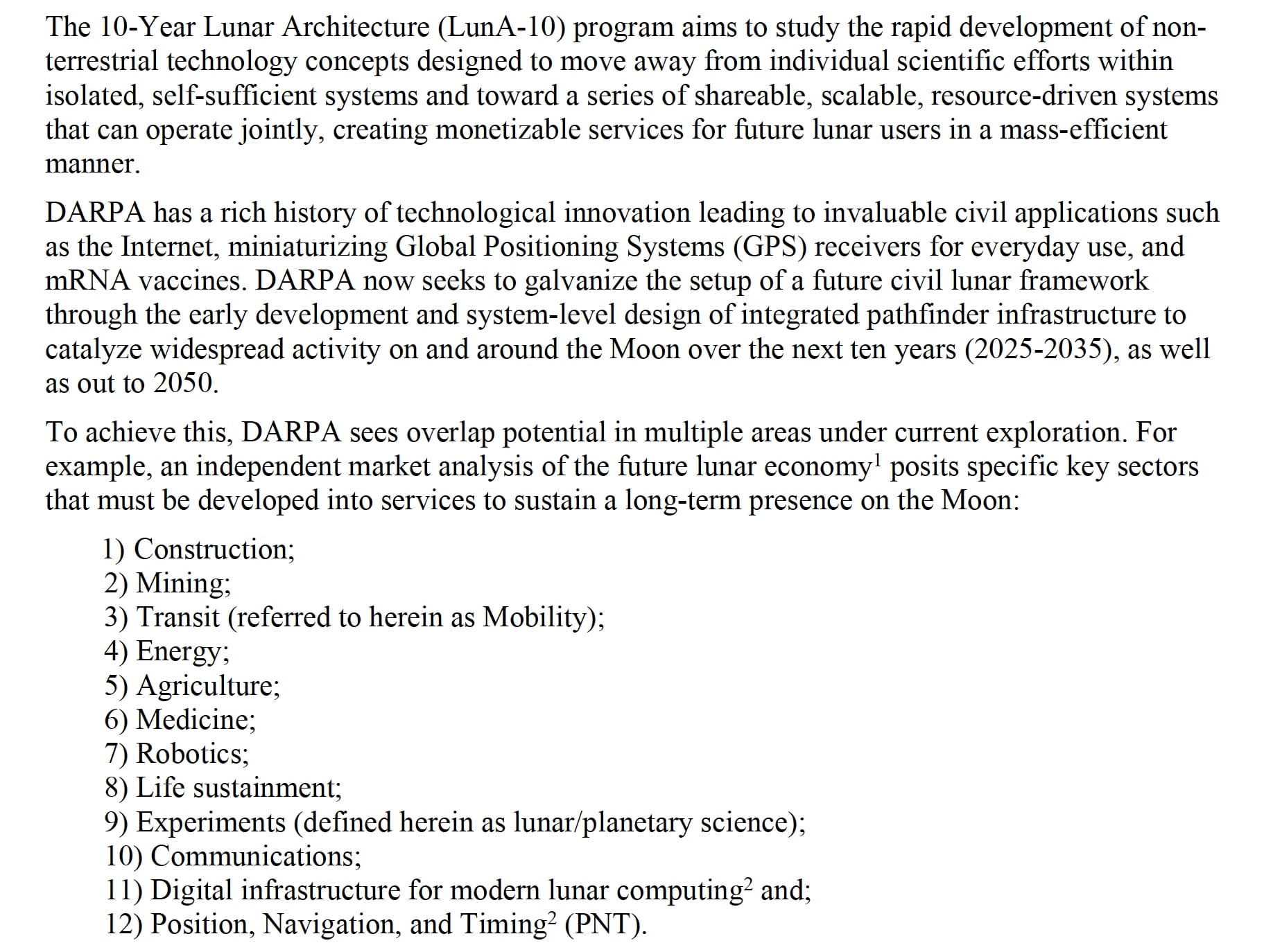 DARPA Wants to Repeat Seeding the Internet Economy to Make a Booming 2035 CisLunar and Moon ...