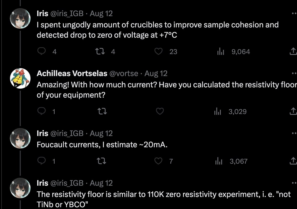 Pictures of Iris Alexander LK99 Samples | NextBigFuture.com