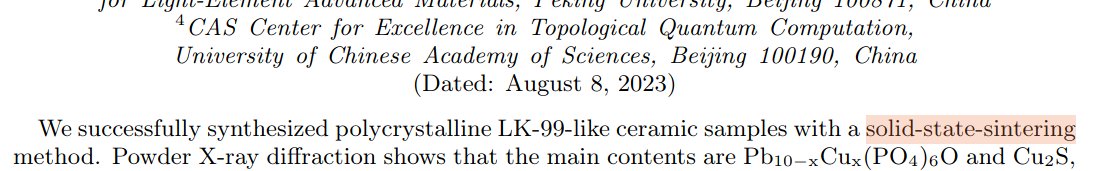 Premature Statements that LK99 is Over By Teams with LK99-like ...