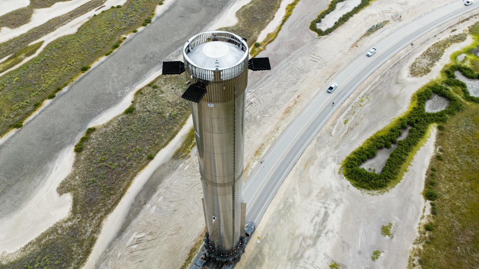 SpaceX Booster 9 is on the Launch Stand | NextBigFuture.com